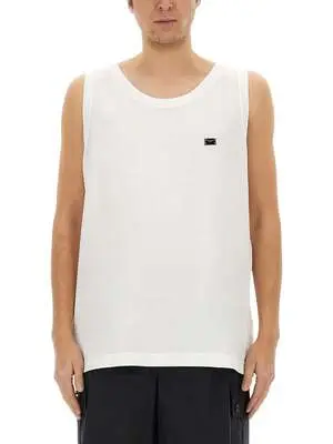 Dolce & Gabbana Cotton Over Tank Top - White