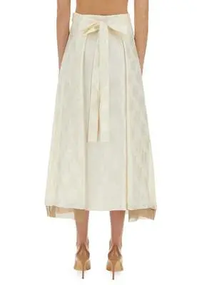 Fendi Ff Silk Skirt