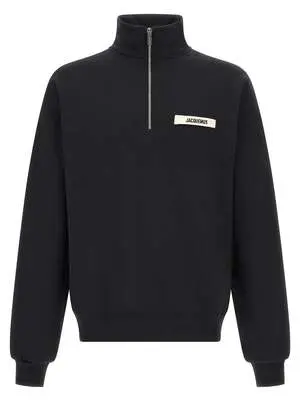 Jacquemus Le Camionneur Gros Grain' Sweatshirt - Black