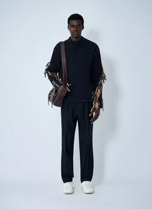 Prada Wool-blend Pinstripe Pants