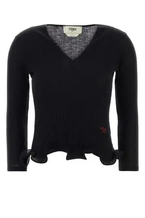 Fendi Wool Top - Black