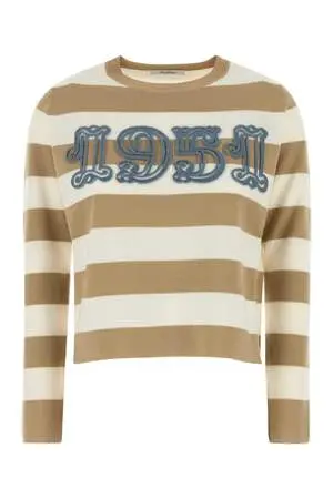 Max Mara Max Mara Women Embroidered Wool Viterbo Sweater Multicolor