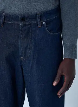 Stone Island Compass Patch Jeans - Blue