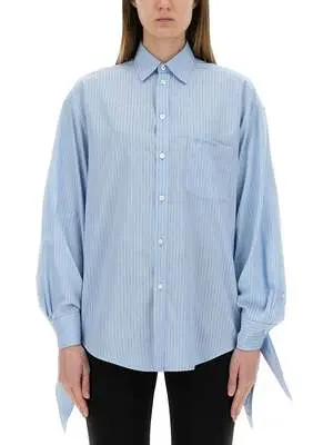 Balenciaga Blouse With Knotted Cuffs - Multicolor