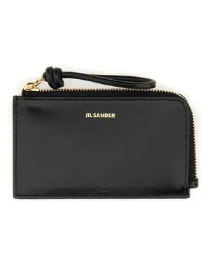 JIL SANDER Portamonete A Busta - Black
