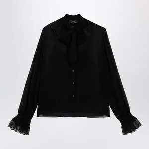 Gucci Silk Georgette Shirt - Black