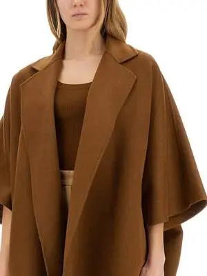 Max Mara Camel Drap Cape Coat