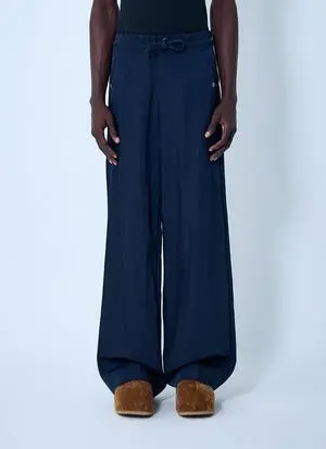Dries Van Noten Drawstring Pants - Blue