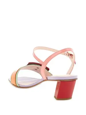 ROGER VIVIER Belle Vivier Leather Sandals