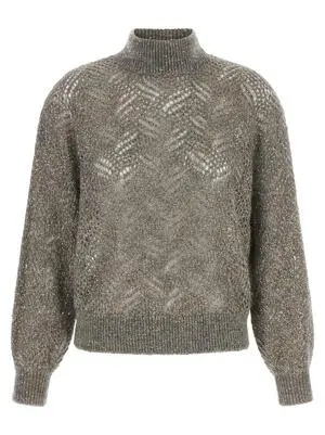 Brunello Cucinelli Dazzling Abstract Leaf' Sweater