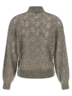 Brunello Cucinelli Dazzling Abstract Leaf' Sweater