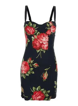 Dolce & Gabbana Floral Print Viscose Dress - Multicolor