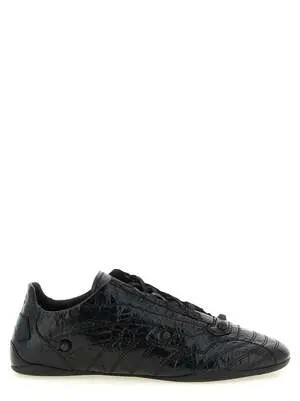 Balenciaga City Leather Sneakers - Black