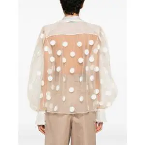 Valentino Garavani Neutrals Tops Blouses