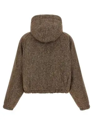 Brunello Cucinelli Donegal Tweed Down Jacket
