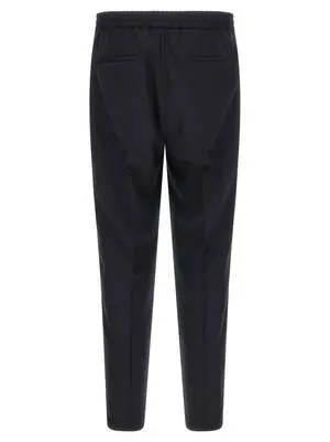 Brunello Cucinelli Wool Flannel Pants - Blue