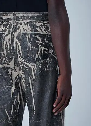 Rick Owens Geth Wide-leg Jeans - Black