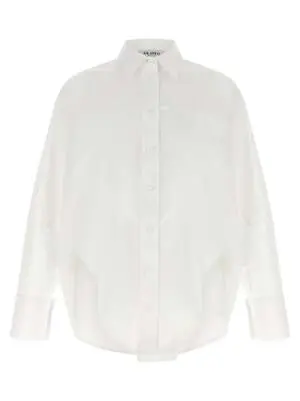 Attico Shaped Hem Shirt - White
