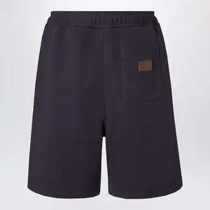 Fendi Navy Cotton Bermuda Shorts