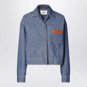 Fendi Navy Chambray Jacket - Blue