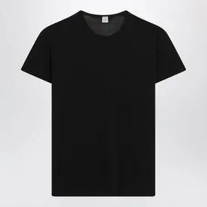 TOTEME Silk Crêpe T-shirt - Black