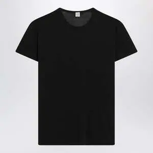 TOTEME Silk Crêpe T-shirt - Black