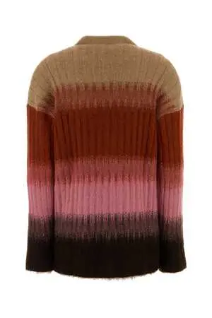 Fendi Stretch Mohair Blend Cardigan - Multicolor