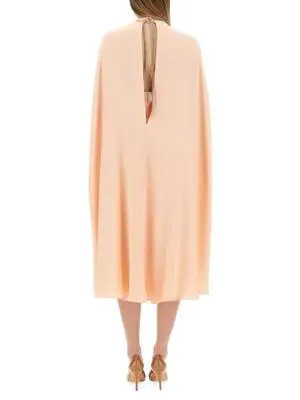 Max Mara Managua Silk Cape Effect Dress