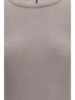 Rick Owens Long-sleeve Ribbed Knit Top - Gray