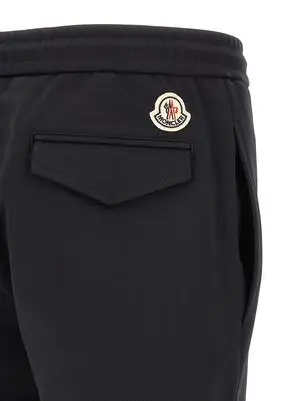Moncler Logo Patch Joggers - Black
