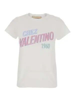 Valentino Garavani Straight Hem T-shirts For Women