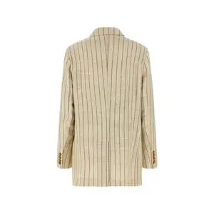 BLAZÉ MILANO Striped Double-breasted Blazer