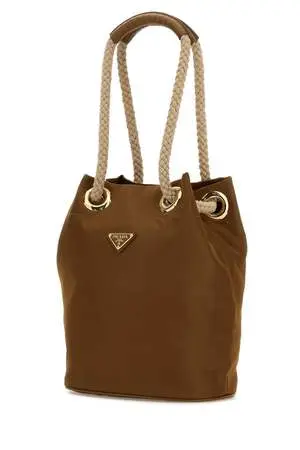 Prada Camel Re-nylon Mariner Bucket Bag