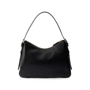 Prada Aimée Leather Shoulder Bag - Black