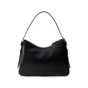 Prada Aimée Leather Shoulder Bag - Black