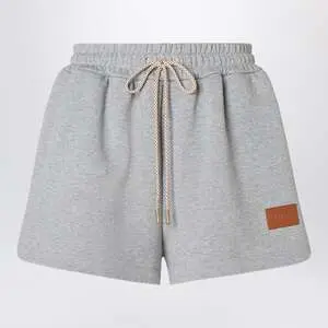 Fendi Grey Cotton Jersey Shorts