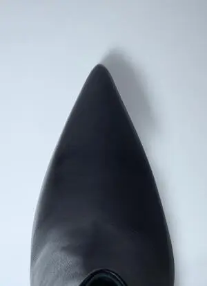 Rick Owens Leather Wedge Ankle Boots