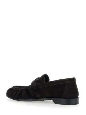 Saint Laurent Suede Loafer - Brown