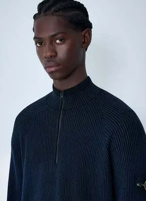Stone Island Half-zip Logo Sweater