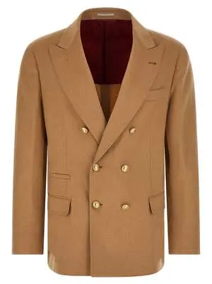 Brunello Cucinelli Double-breasted Blazer - Cream