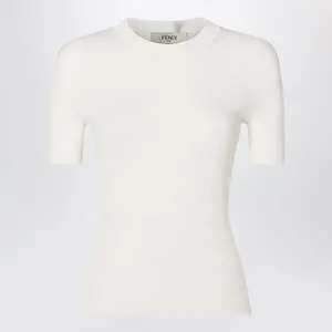 Fendi Jumper With The 1925 Stamp Motif - White