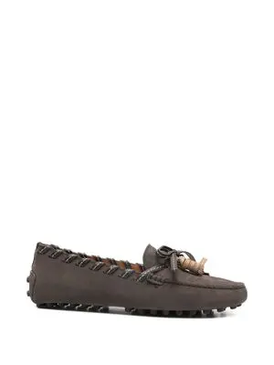 TOD'S Gommino Suede Leather Loafers - Multicolor