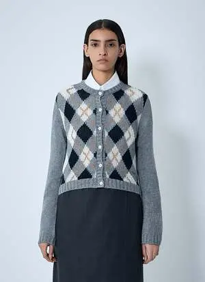 Prada Cashmere Cardigan - Gray