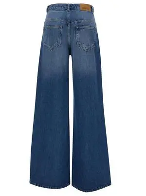 Isabel Marant Étoile Cotton Denim Flared Jeans - Multicolor