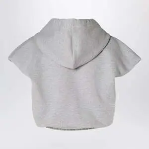 Fendi Grey Cropped Sleeveless Jersey Top - Gray