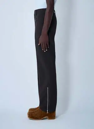 Dries Van Noten Zip Cotton-twill Pants