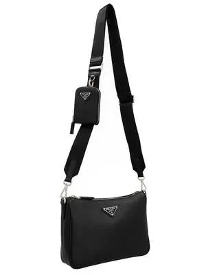 Prada Re-nylon & Saffiano Crossbody Bag