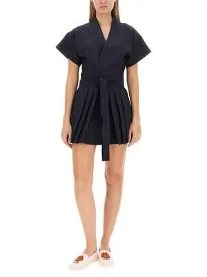Kenzo Mini Kimono Dress - Blue