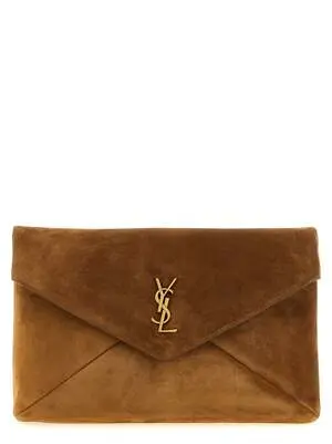 Saint Laurent Envelope' Large Clutch Bag - Brown