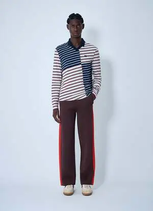 WALES BONNER Logo Motif Polo Shirt